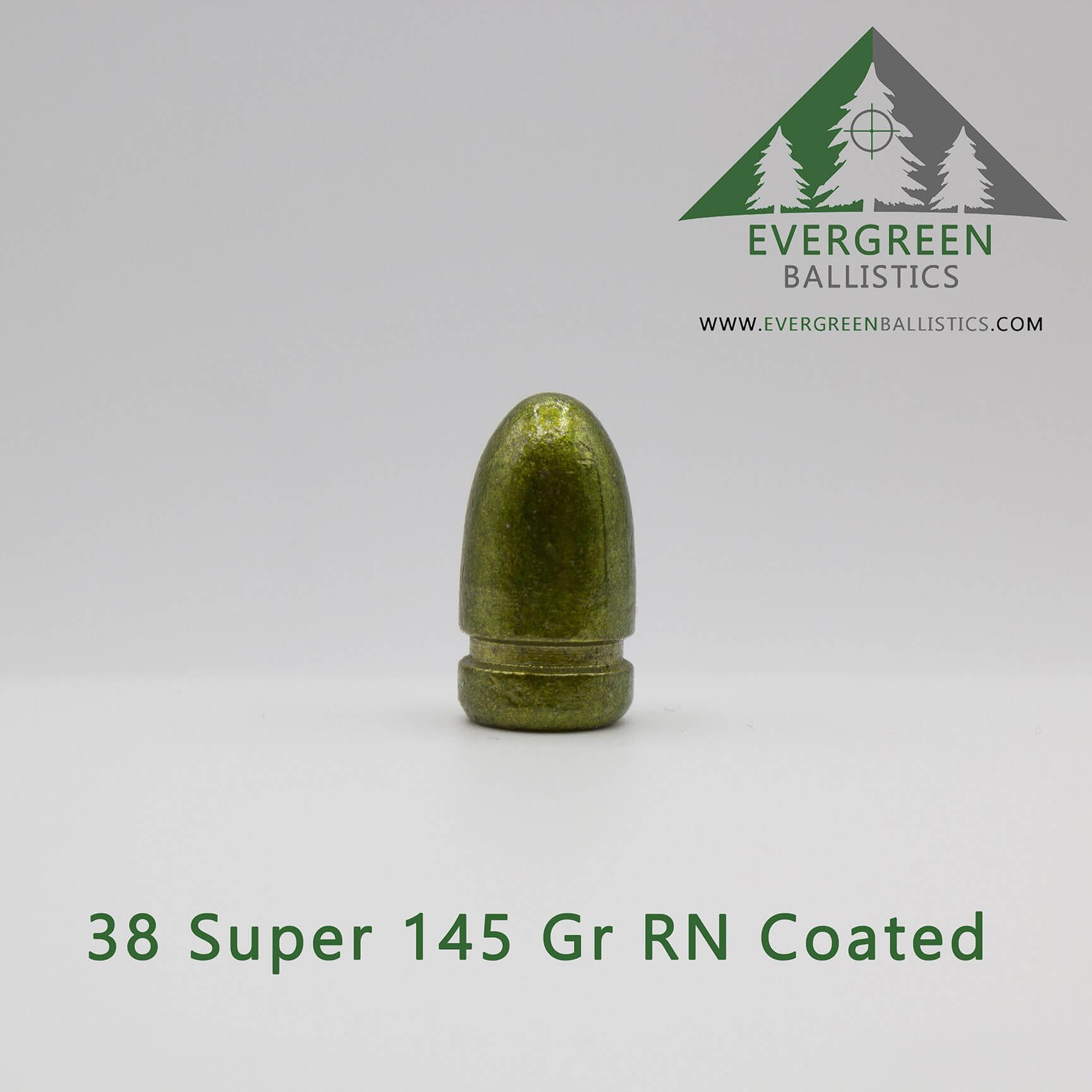 38 Super 145 Grain Round Nose Coated Bullets – Evergreen Ballistics