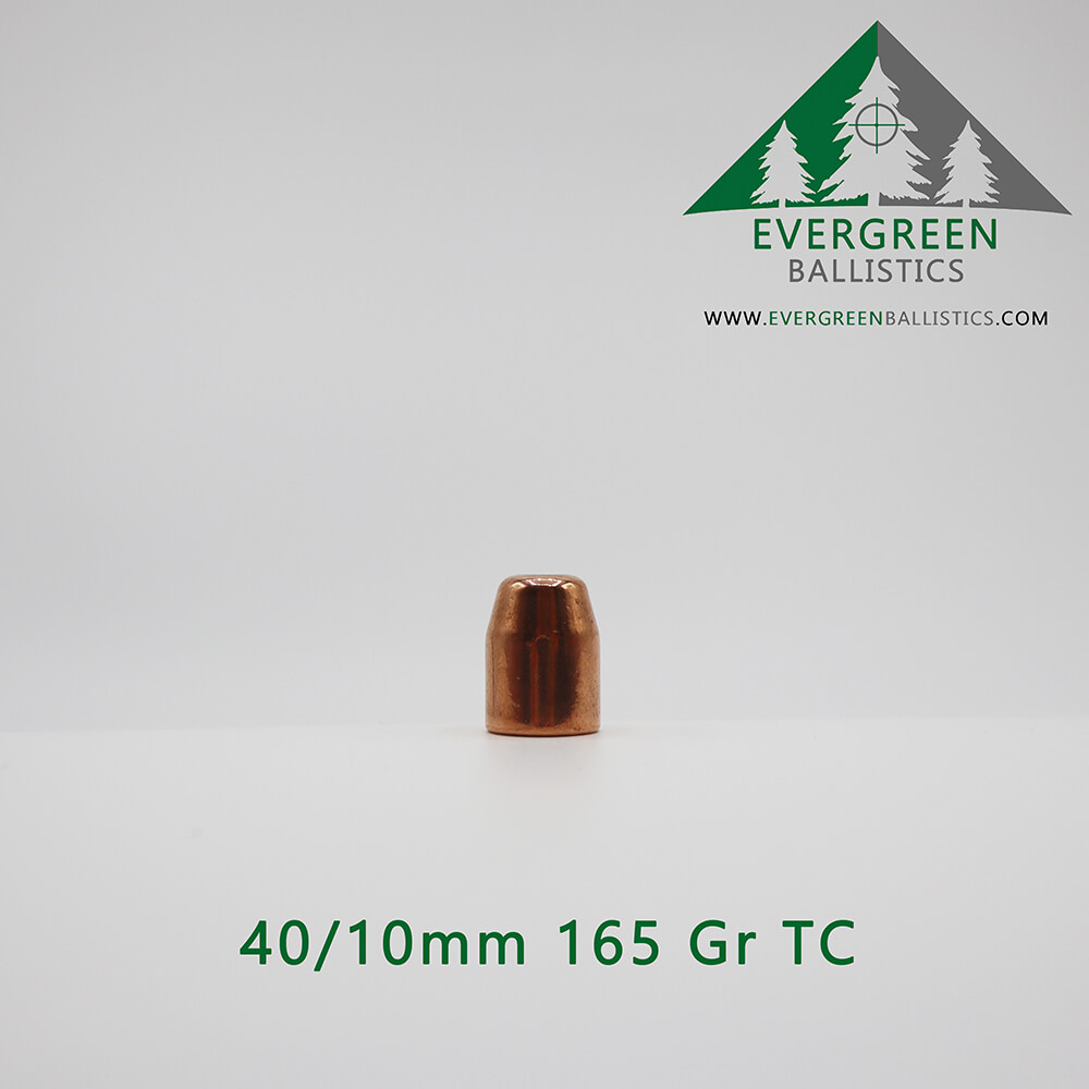 40/10mm 165 Gr Plated Bullets – Evergreen Ballistics
