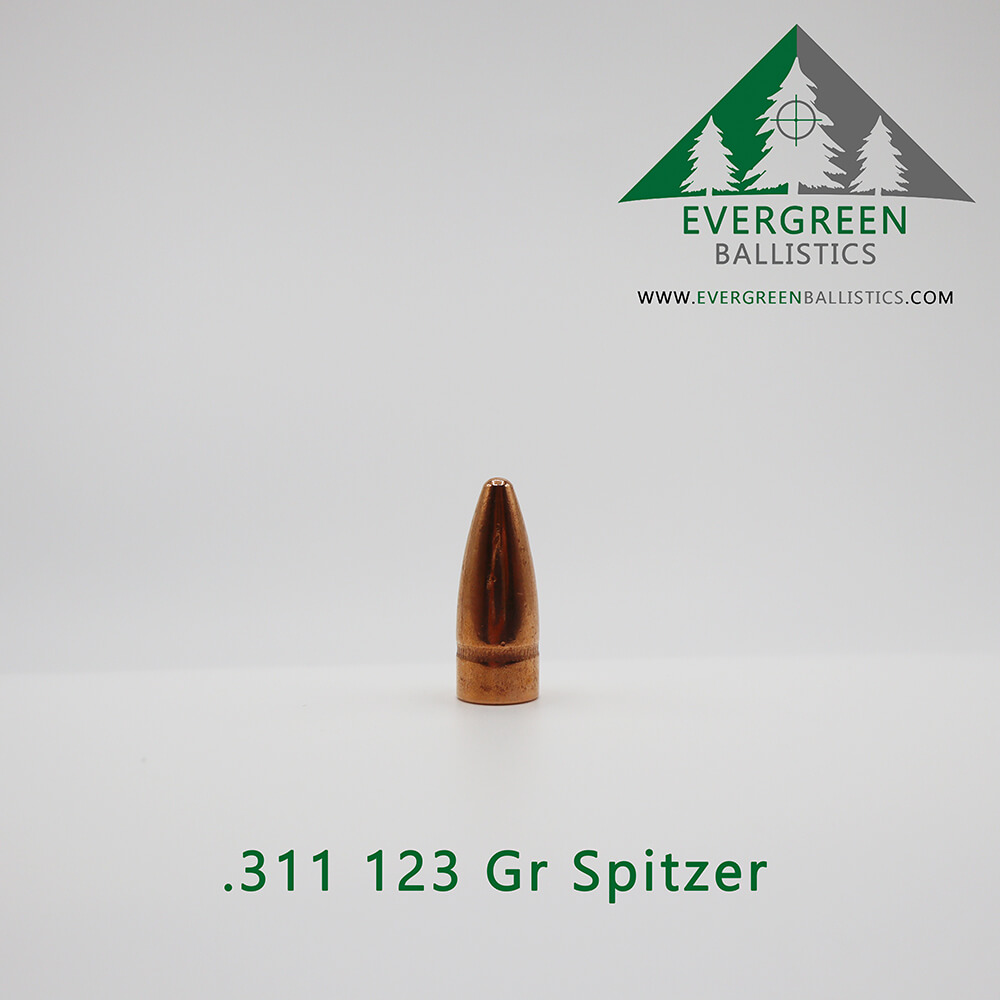 30 Caliber (.311) 123 Grain Bullets – Evergreen Ballistics