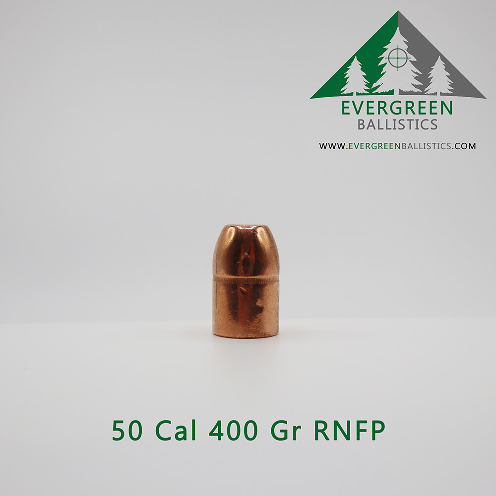 .50 Cal 400 Grain Plated Bullets for Reloading – Evergreen Ballistics