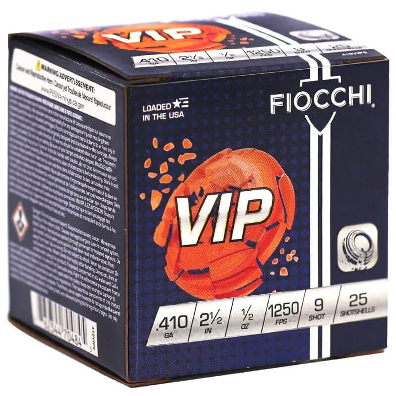 Fiocchi VIP .410 Gauge #9 Shot Ammo – Evergreen Ballistics